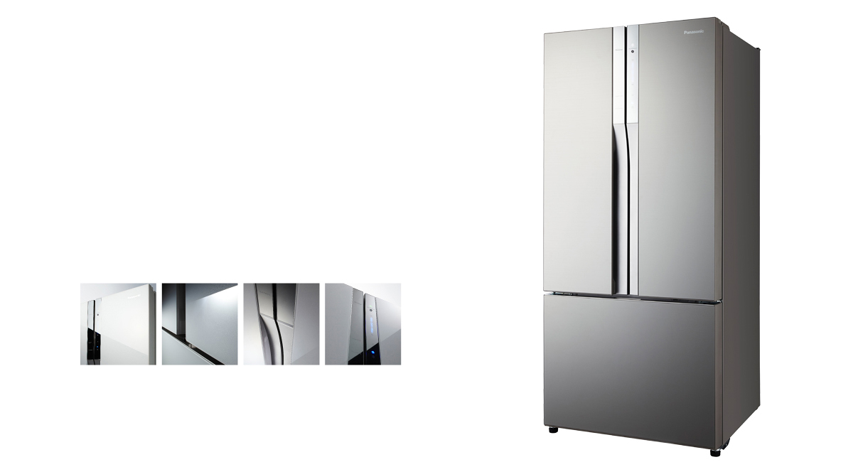 Panasonic 547L Black Glass Finish French Door Fridge at Aiden Ligar blog