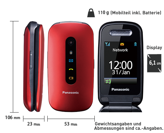 KX-TU456 | Senioren-Klapp-Handy | Panasonic