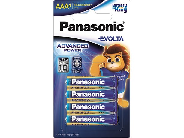 Specs - AAA 4pcs Alkaline Batteries EVOLTA - Panasonic India
