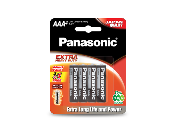 Specs - R03PT/4B1F Manganese Battery - Panasonic Malaysia