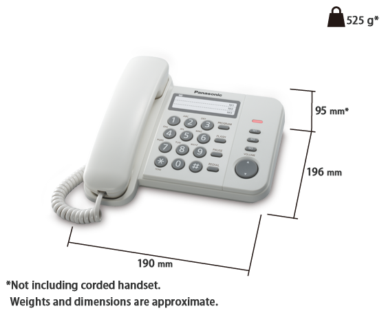 KX-TS520MX โทรศัพท์มีสาย - Panasonic